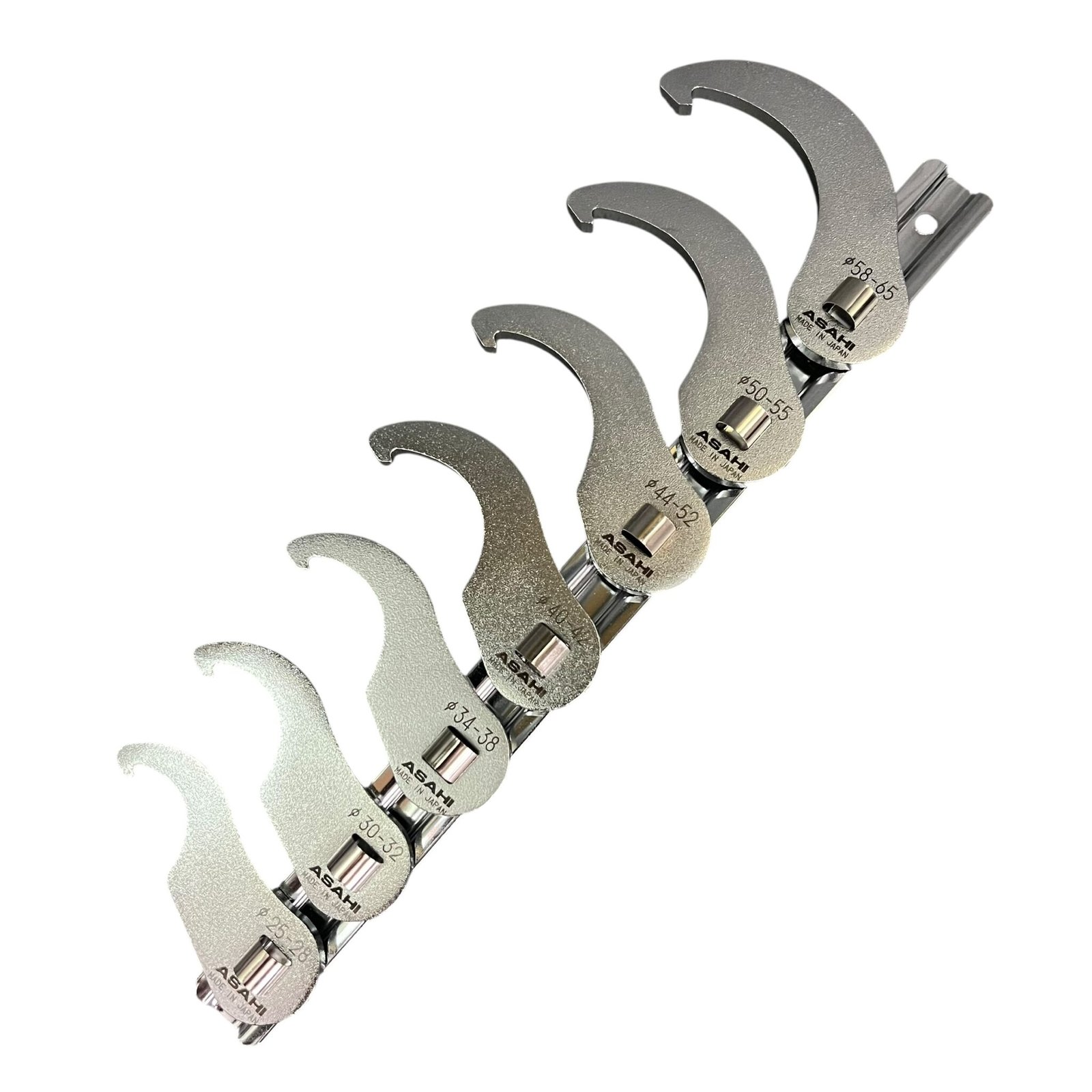 Asahi VCKS370 3/8" drive crowfoot hook spanner set - tonicaltools.com