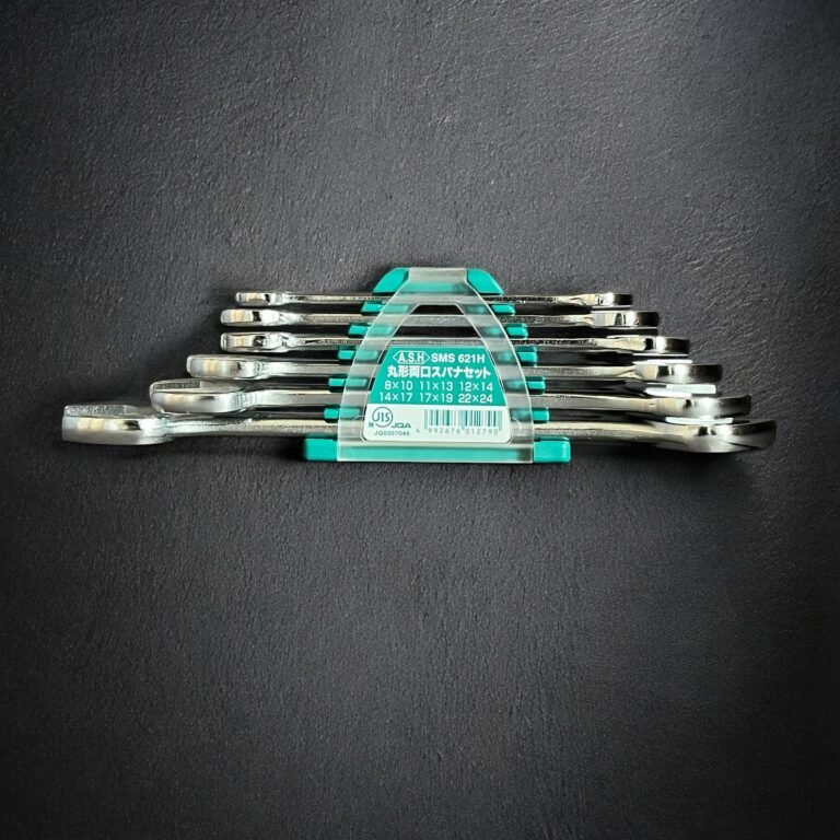 Asahi SMS621H Double Open End Spanner Set 6pc - tonicaltools.com